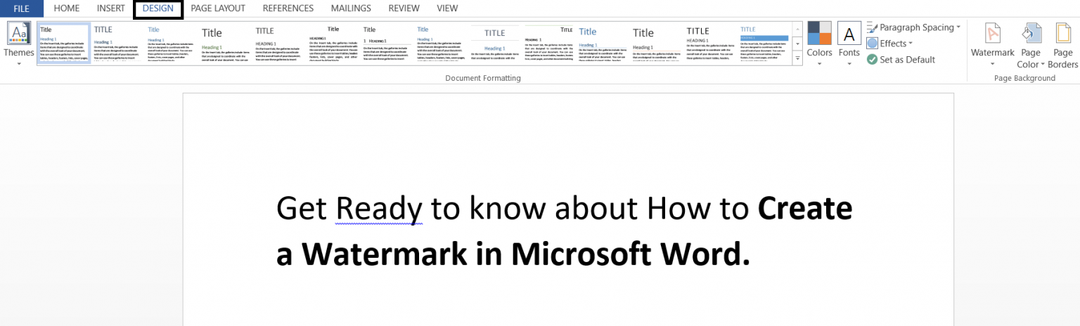 How to Create a Watermark in Word - 2020 Updated - TheTechly