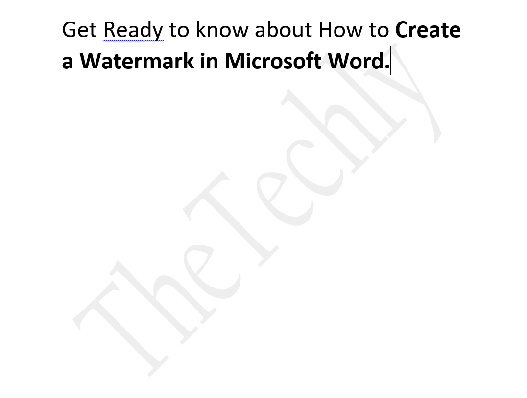 How to Create a Watermark in Word - 2020 Updated - TheTechly